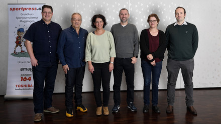 Der Vorstand von sportpress.ch: (von links) Alexander Schaer, Gerard ...